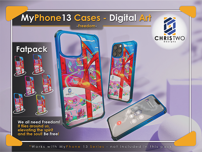 Second Life Marketplace - MyPhone13 Cases Pack -Freedom- [Chris Two ...